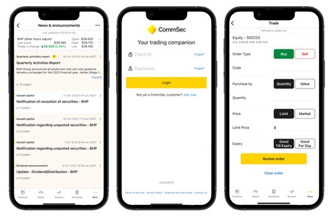 CommSec - Trade with the right tools